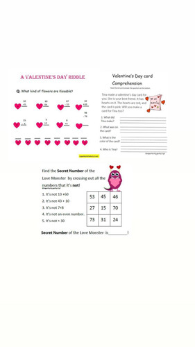 Valentines Day Bundle for Kinder and Grade 1 | Imperfectly Perfect