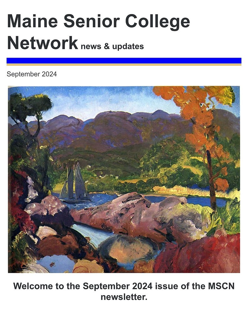 The MSCN newsletter for September