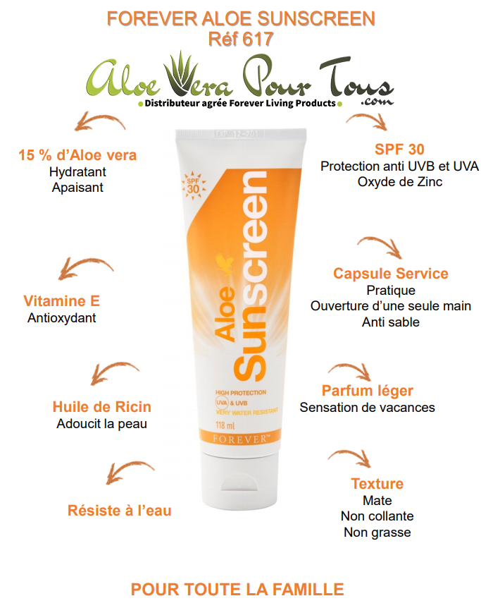 Forever Aloe Sunscreen | Se protéger en prenant soin de sa peau