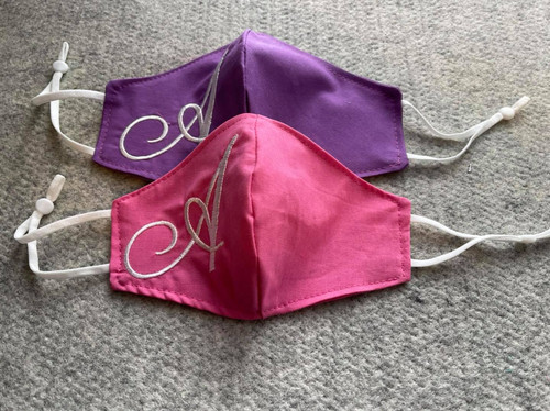 Embroidered Initial Mask | Masks and More