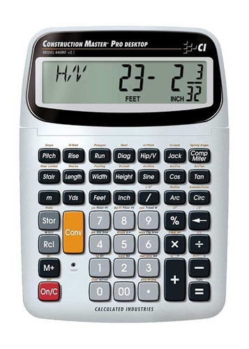 Construction Master Pro Desktop Calculator | Print-O-Stat, Inc.