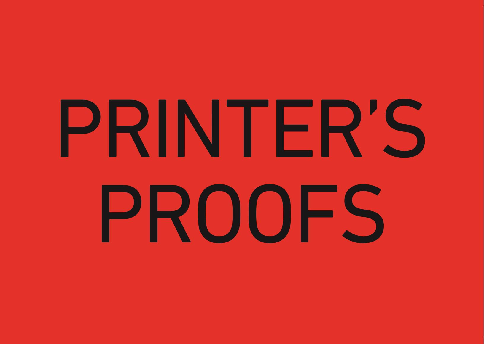 Printer's Proofs