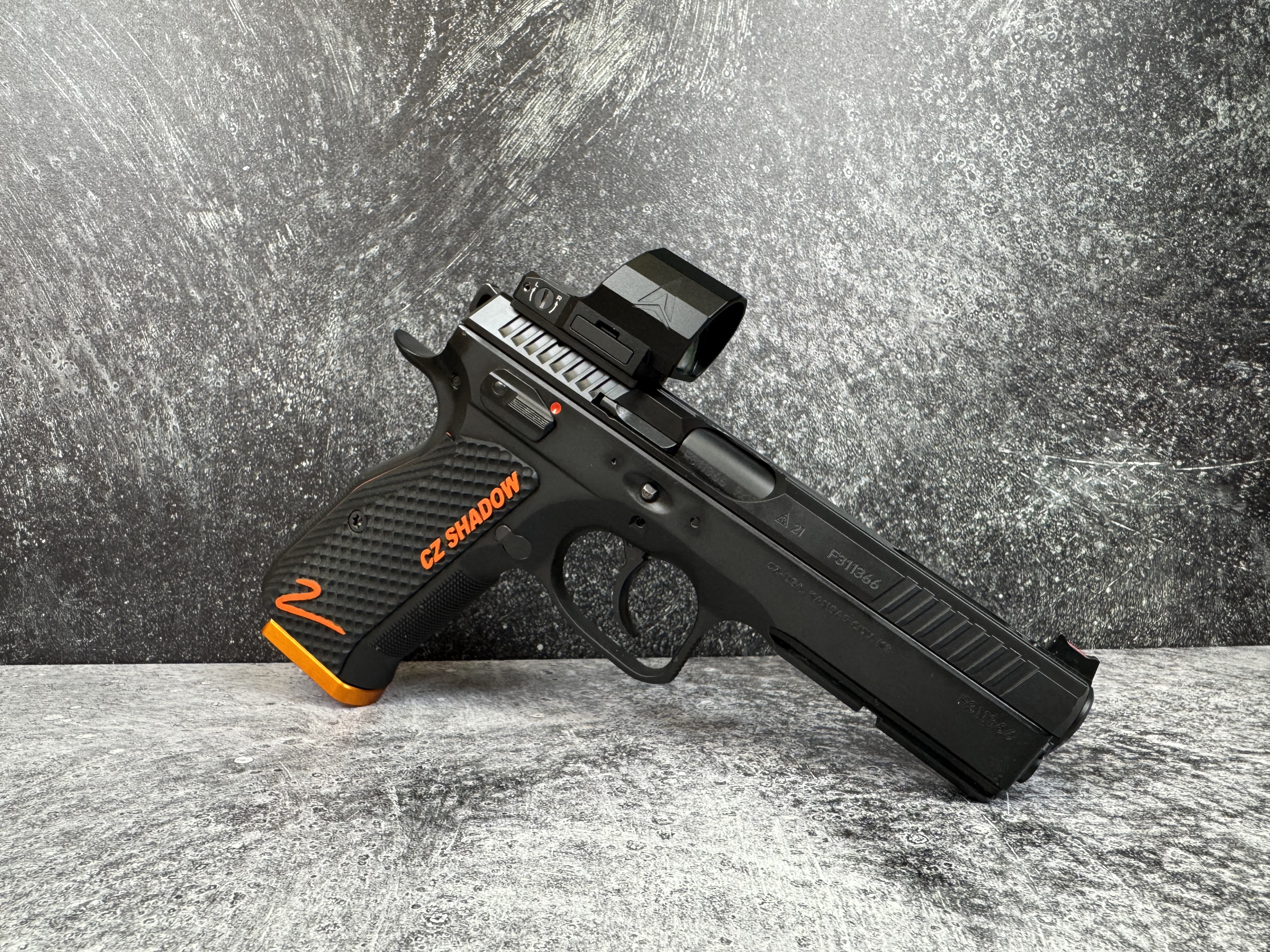 Custom CZ Shadow 2 Orange Optic Ready 9mm 4.89'' Mint Condition - Semi ...