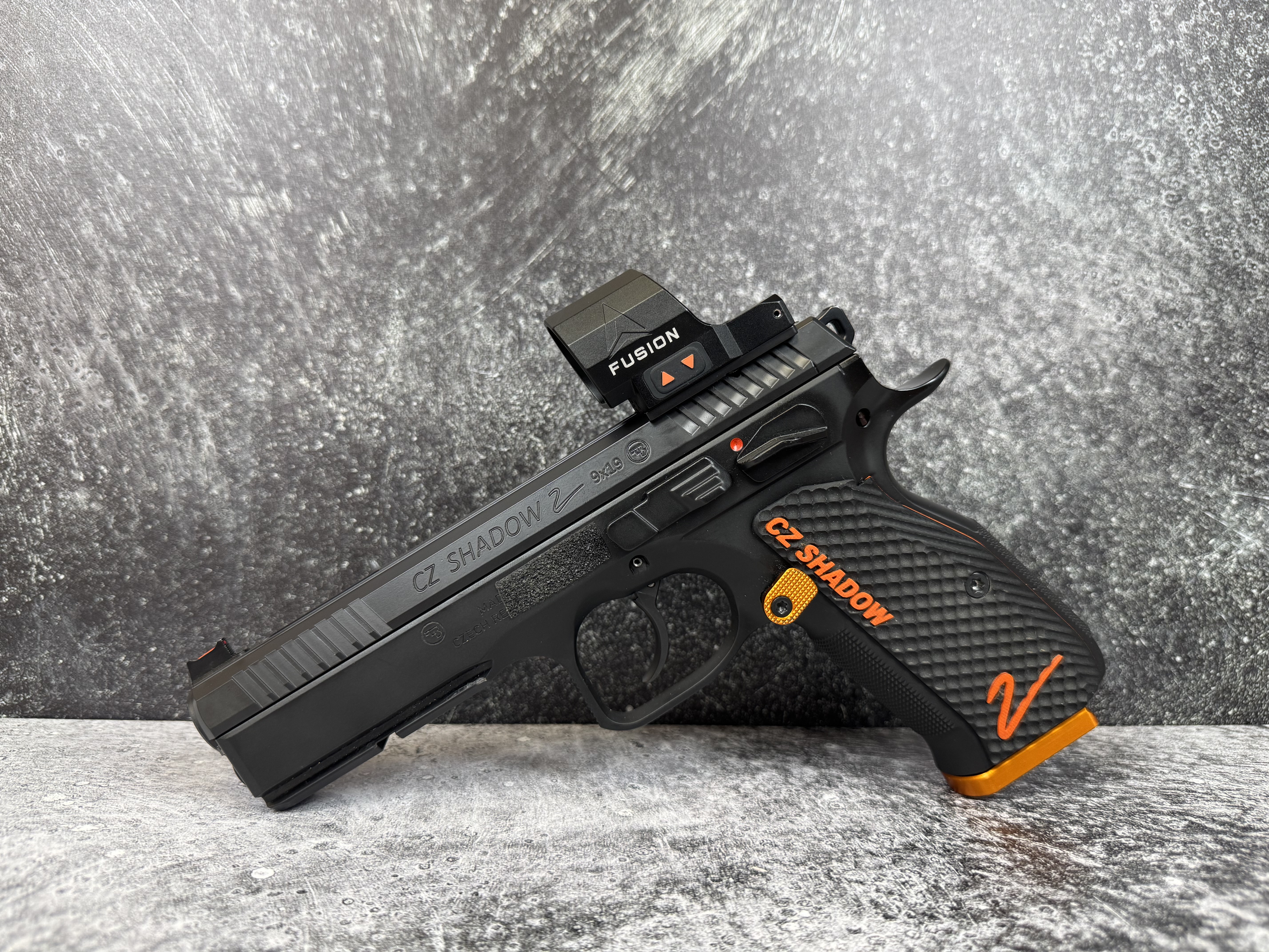 Custom CZ Shadow 2 Orange Optic Ready 9mm 4.89'' Mint Condition - Semi ...
