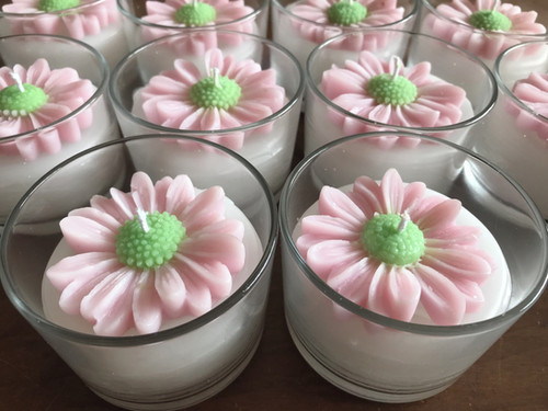 Vela no Vidro com Flor | Silarte Velas