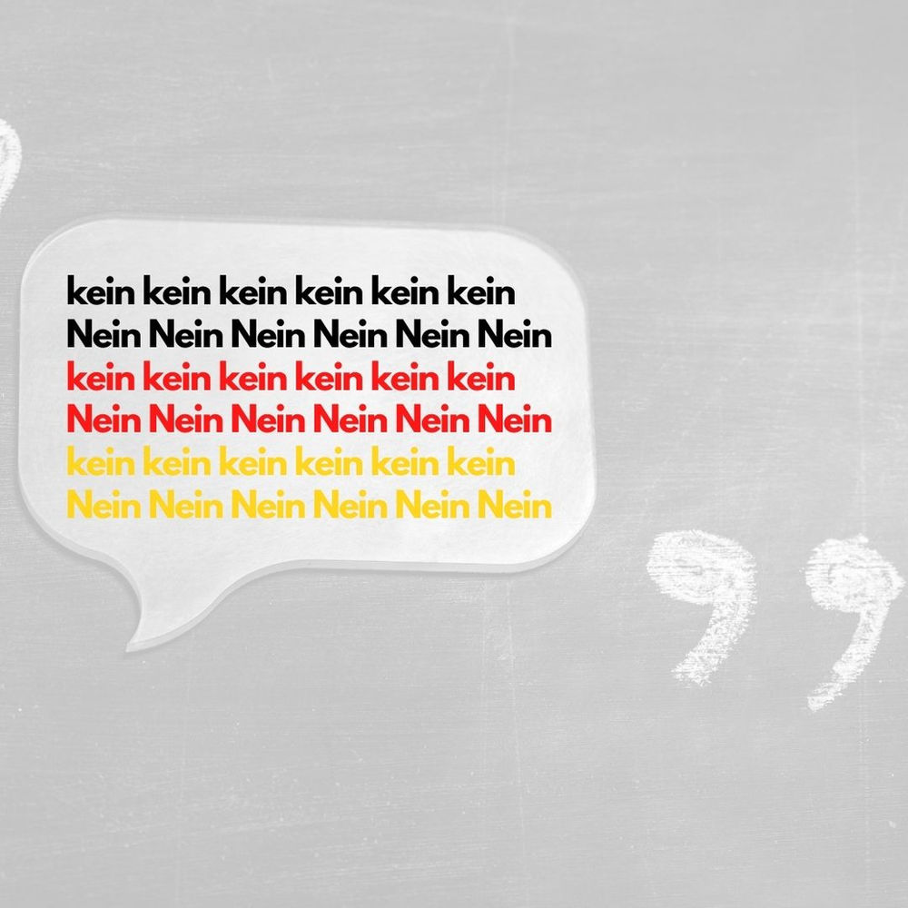 How to use "nein", "nicht" and "kein" in German