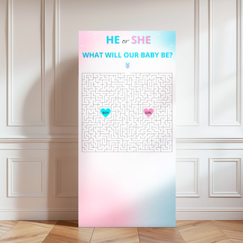 Gender Reveal Maze Backdrop | Miami