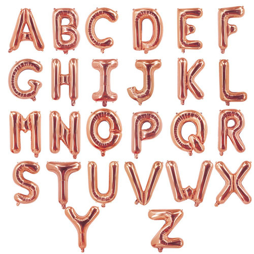 Rose Gold Letter Balloons (Large Size) | Bond Party