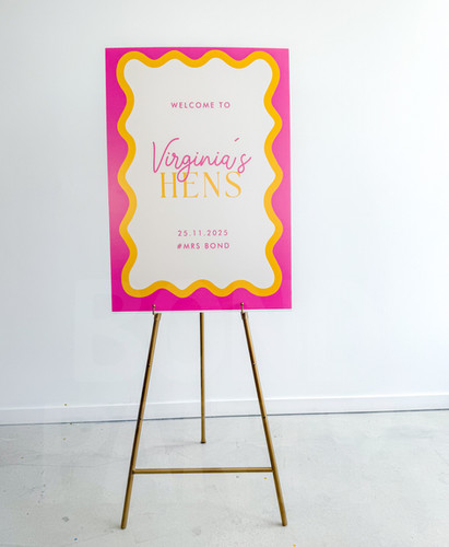 Hen Party Easel Sign | Bond Party