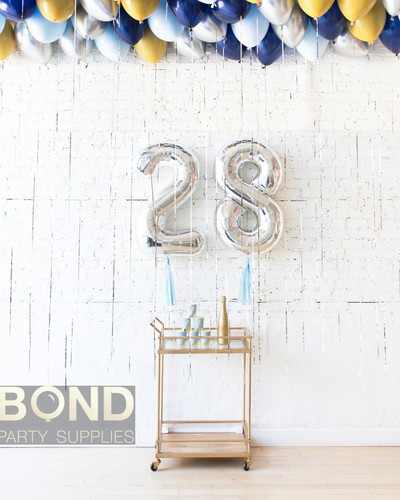 Vintage Birthday Balloon Decor | Bond Party