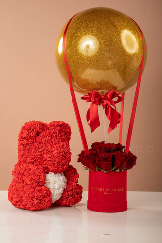 Velvet Rose Hot Air Balloon | Fleurs De La Mer
