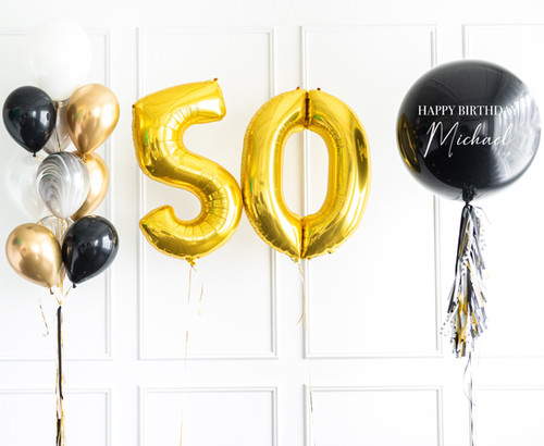 Tri-Balloon Package - GoldFinger | Bond Party