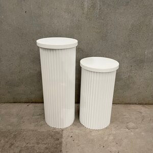 Ripple Plinth white (Large) | Bond Party