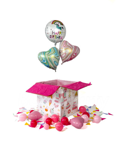 Princess Theme Birthday- Surprise Balloon Box | Bond Party