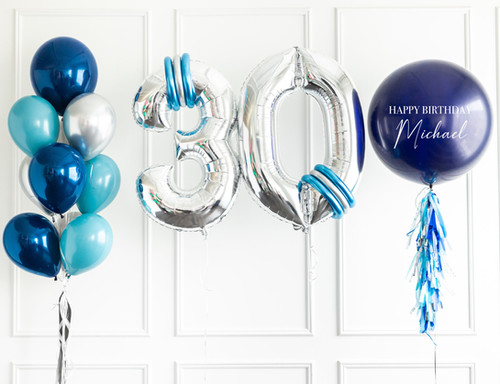 Tri-Balloon Package - PowerBlues | Bond Party