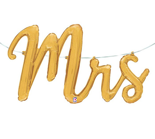 Mrs - Script Balloon Banner | Bond Party