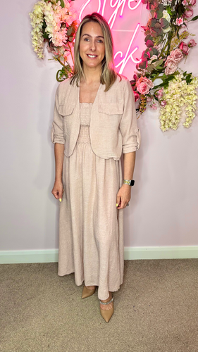 Leanne dress & jacket set - PINK | Style Rack