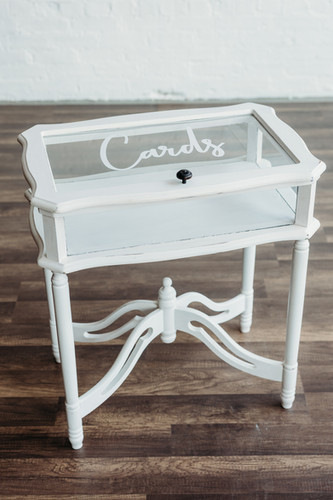 White Jewel Case Card Box | Grand Event Rentals