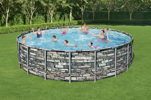 Large Round Pool Set - Bestway® Power Steel 20 ft x 4.3 ft | Bestway ...