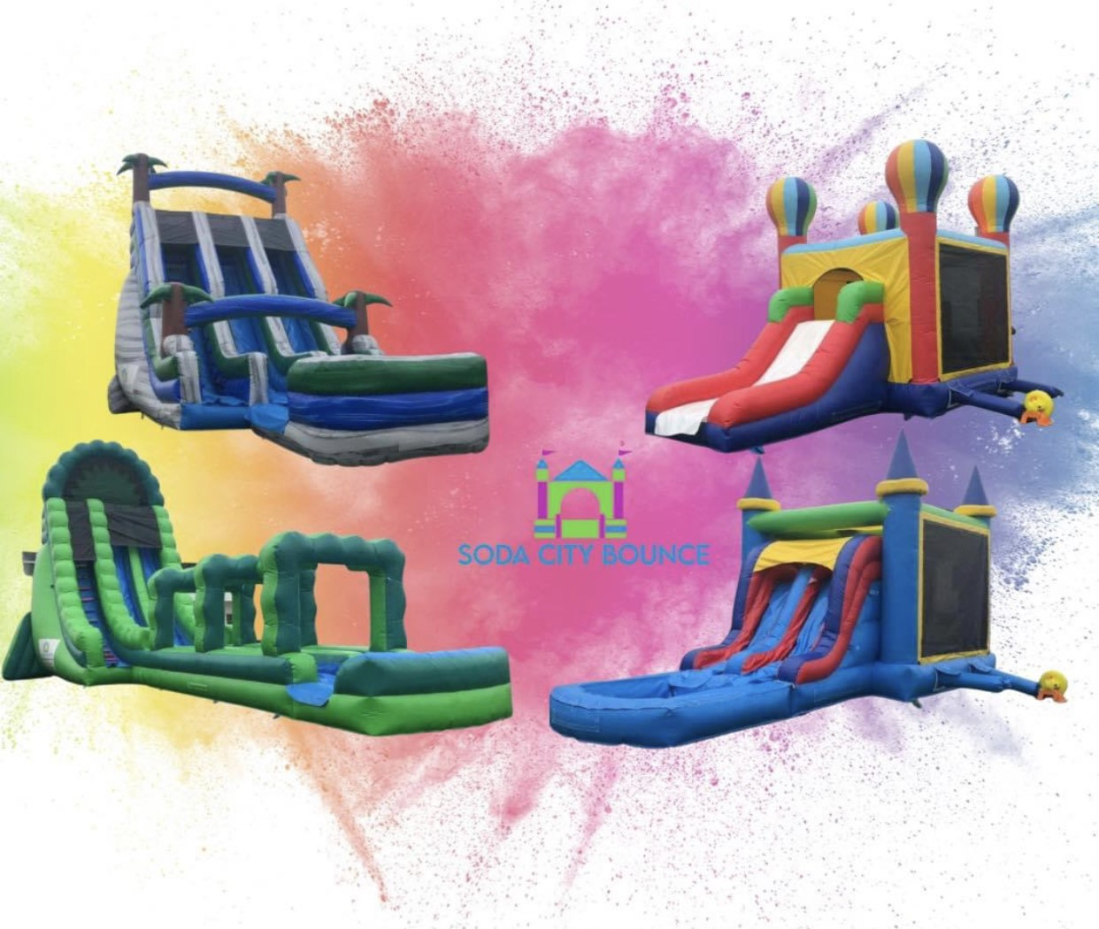 Wet Bounce Houses | Soda City Bounce