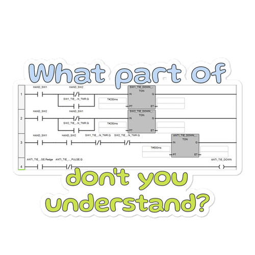 "WPO PLC Programming DYU" - Sticker | Stewart Controls