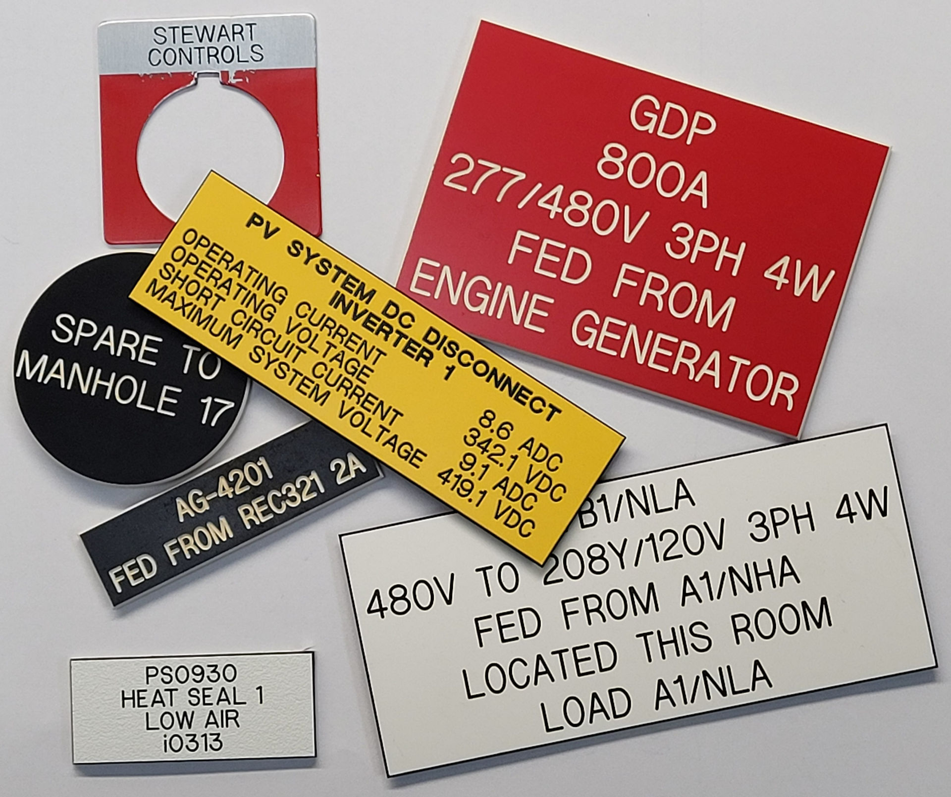 30mm E-Stop Legend Plates | Stewart Controls
