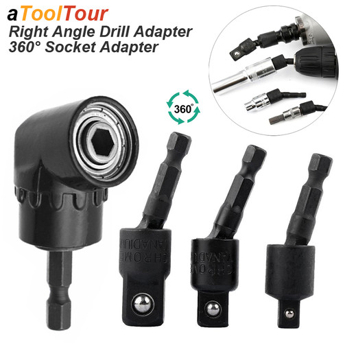 Right Angle Drill Attachment Impact Socket Adapter