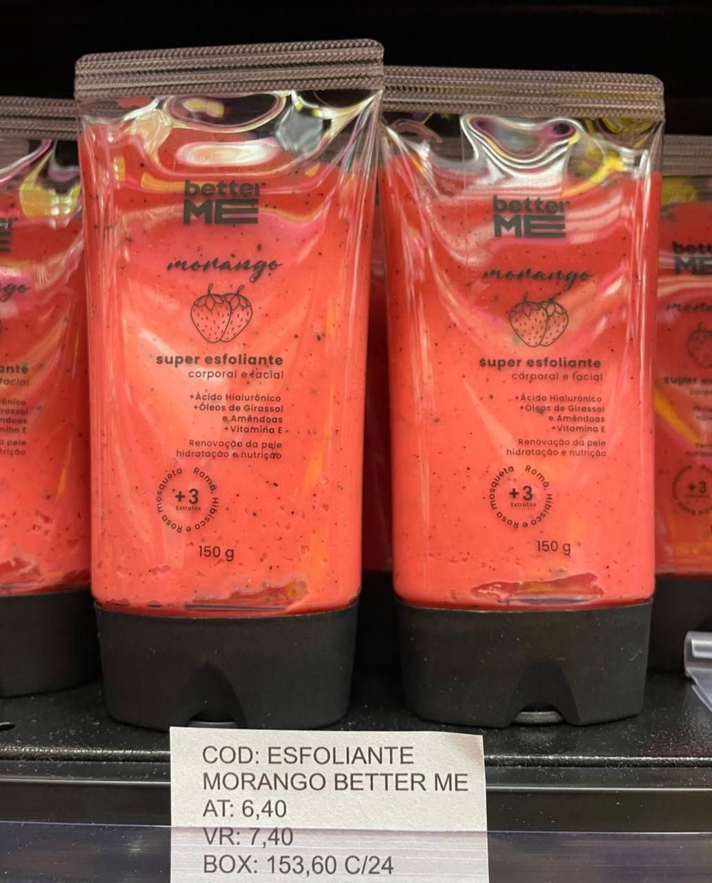 Better Me esfoliante morango unidade (box vem 24) | Use Makeup