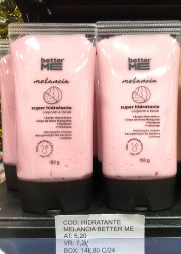 Better Me Hidratante Melancia unidade (box vem 24) | Use Makeup