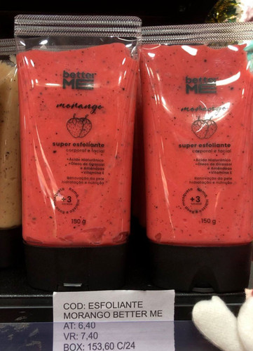 Better Me Esfoliante Morango unidade (box vem 24) | Use Makeup