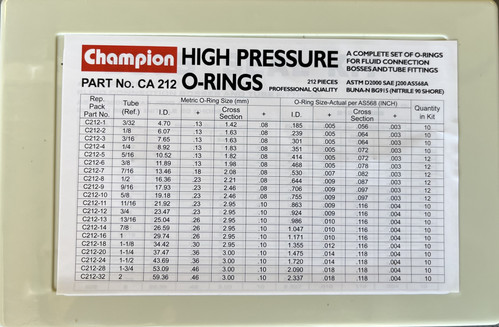 Grab Kit - High Pressure 90 O Ring Assortment | poppys-products
