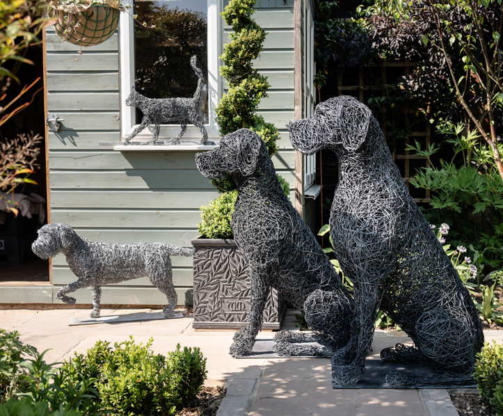 Wire Animal Sculptures | mark irwin sculpture | Bespoke and Unique wire ...