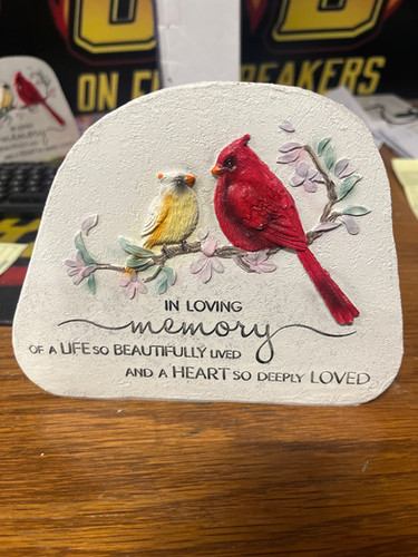 In Loving Memory Bird Stone | Farmhouse Florist