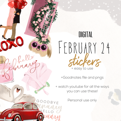 February 2024 stickers | Breezyorganization