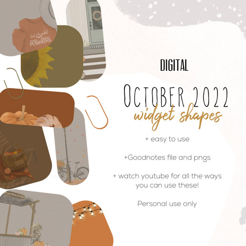 October 2022 Shape Widgets | Breezyorganization