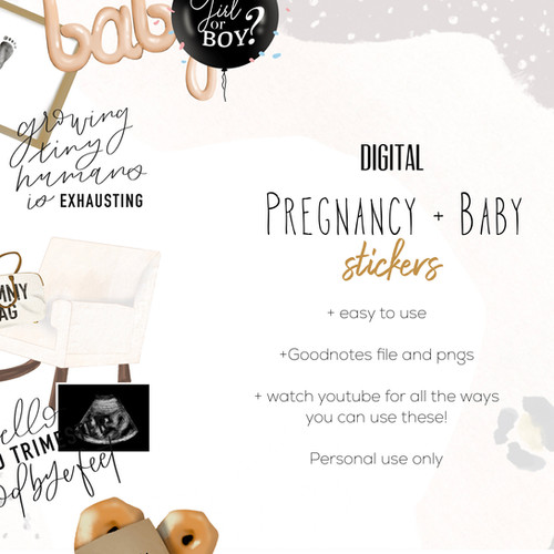 Pregnancy + Baby Stickers | Breezyorganization