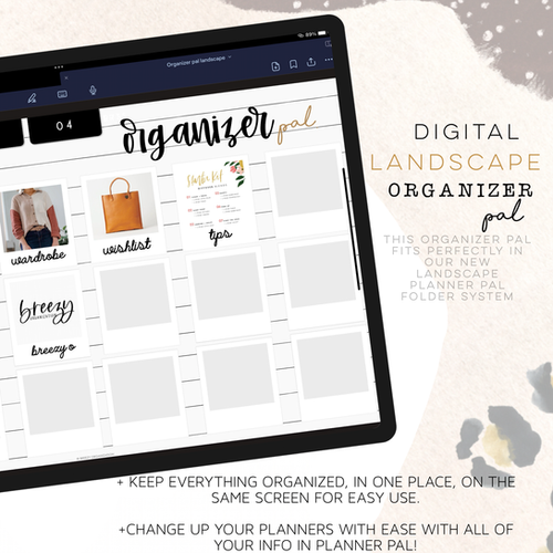 Landscape Organizer Pal insert | Breezyorganization