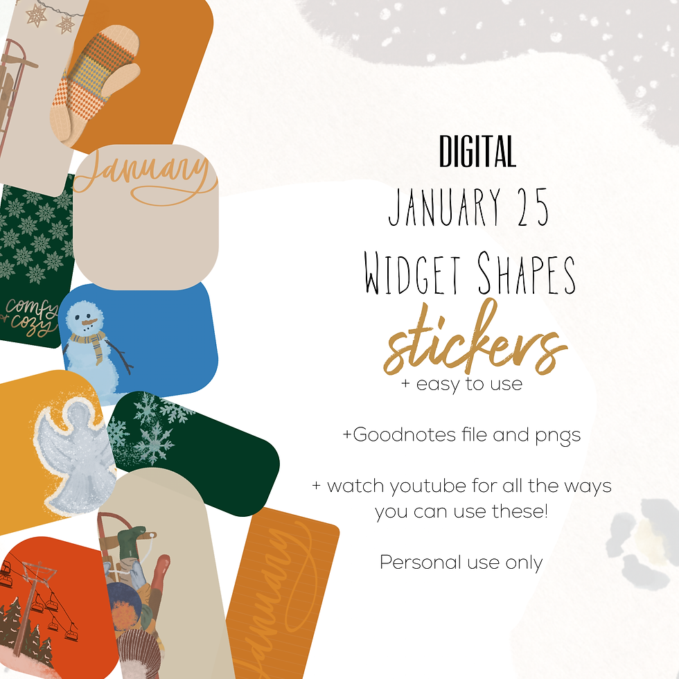 January 2025 Shape Widgets | Breezyorganization