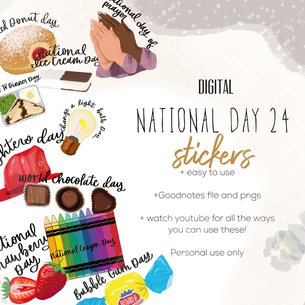 National Day 25 Digital Stickers | Breezyorganization