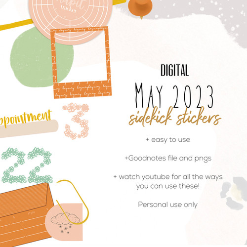 May 2023 Sidekick Stickers | Breezyorganization