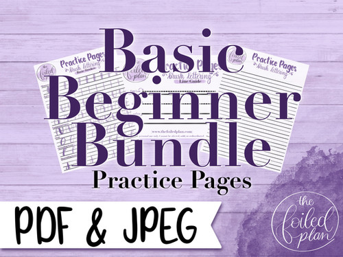 Basic Beginner Brush Stroke Practice Pages | Mysite