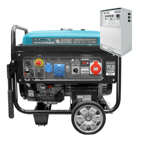 Generator de curent, benzina monofazat 230V 9,2 kW Konner & Sohnen KS ...