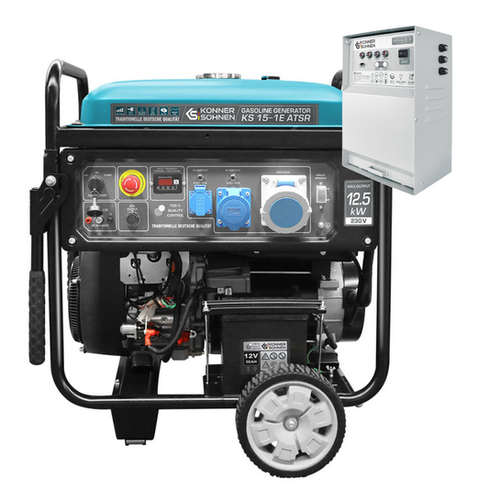 Generator de curent pe benzina 230V 12,5 kW Konner & Sohnen KS 15-1E cu ...