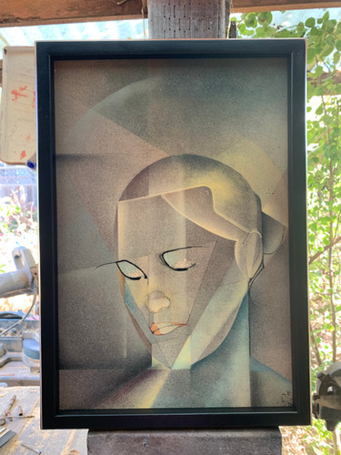 Emily - Print with Handmade Frame | Mike Barr Art