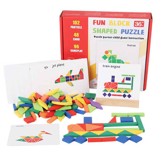 Wooden Shape Matching Puzzle Set | Montessori Toys
