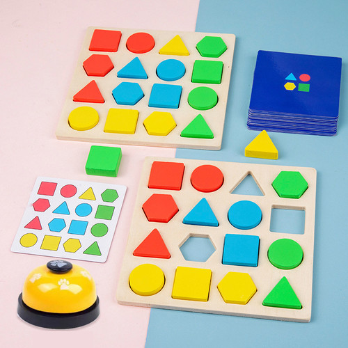 Montessori Shape Matching Memory Game | MontessoriToys