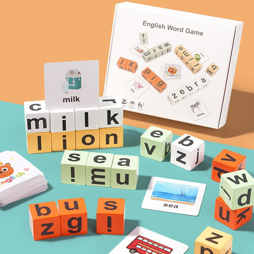 Montessori Wooden Multiplayer Word Spelling Game | Montessori Toys