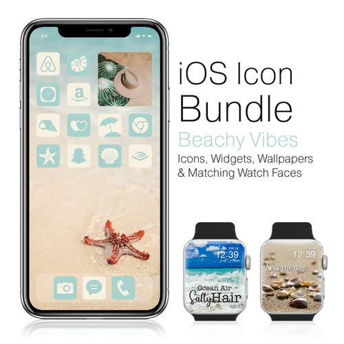 App Icons Summer Beach Vibes Theme Bundle | iMaddBox