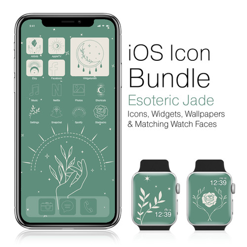 App Icons Esoteric Jade Home Screen Bundle | iMaddBox