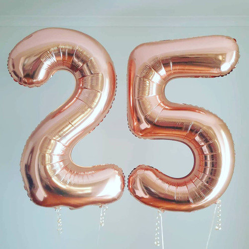 Double Digit Foil Numbers | Pearl Décor